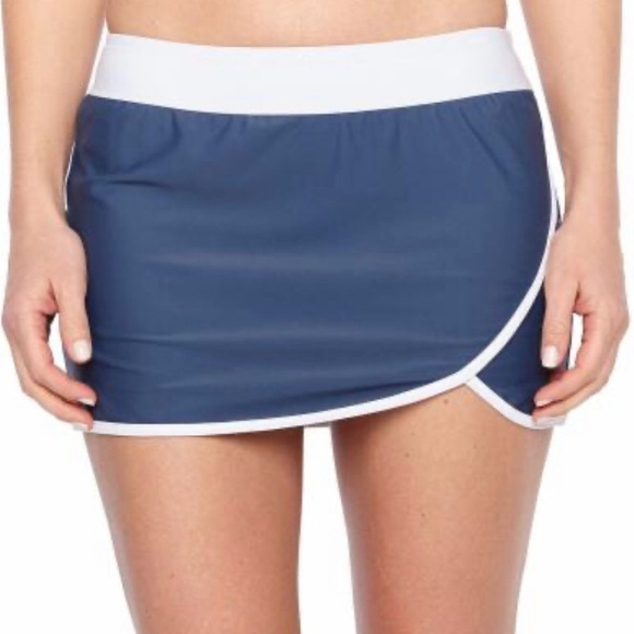 Free Country | Swim | Nwt Free Country Swim Skirt Xxl 8 Slatewhite ...